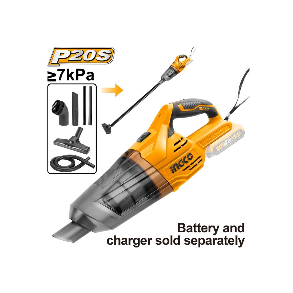 მტვერსასრუტი 20 ვ INGCO CVLI2001 - Ingco