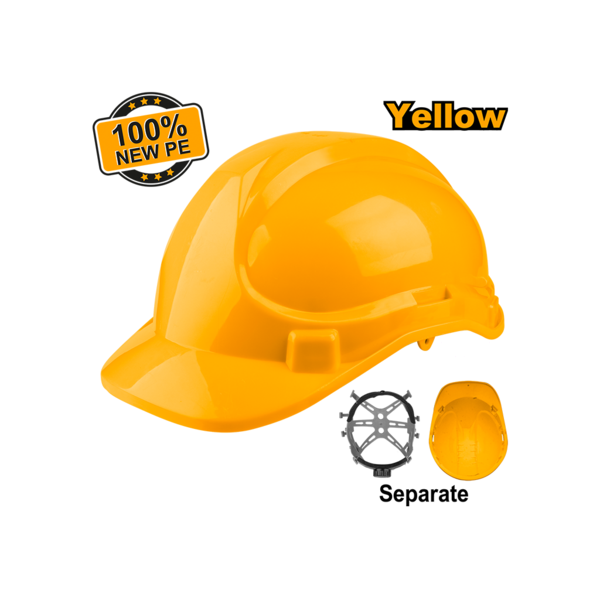 დამცავი ჩაფხუტი (ყვითელი) (HSH206) - Ingco